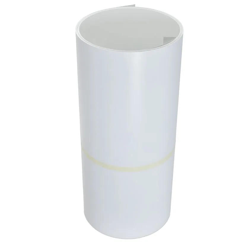 White PVC Coated Aluminum Trim Coil 24"x50' .019 Guage
